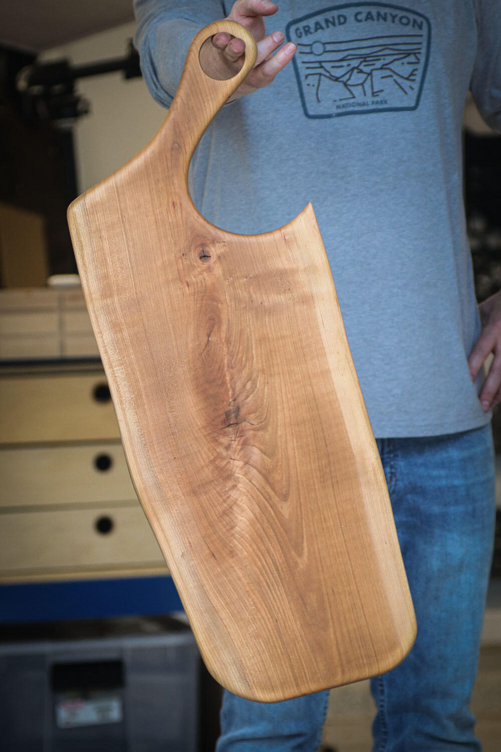 Natural Edge Cherry Charcuterie Board