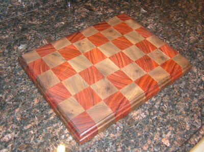 End Grain Checker Board Cutting Board