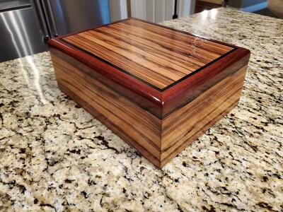 Morado, Bloodwood and Ebony Box