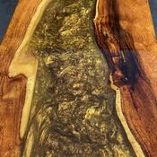 Live Edge Mesquite Log Cookie Patio Tables