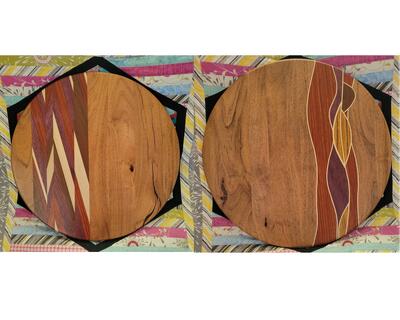 Two Lazy Susans with Patterns