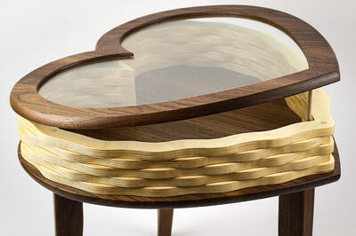 Heart Shaped Display Table