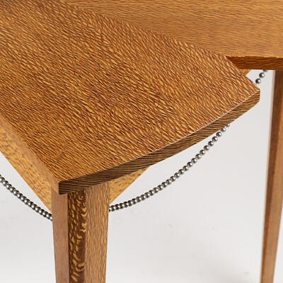 PI Table with Leopardwood